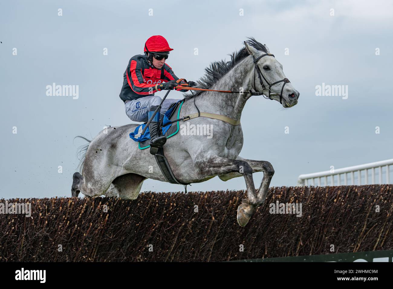 Second race at Wincanton March 2nd 2022 run over fences Stock Photo - Alamy