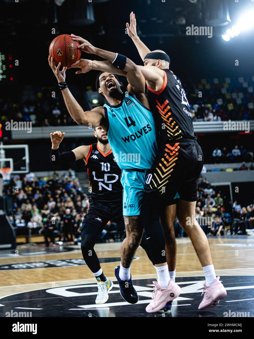 London Lions play Wolves Vilnius in the group stages of Eurocup at the ...