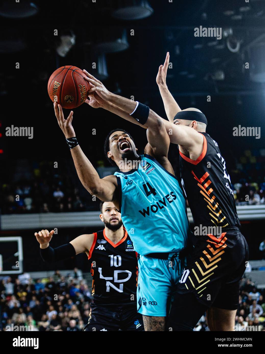 London Lions play Wolves Vilnius in the group stages of Eurocup at the ...