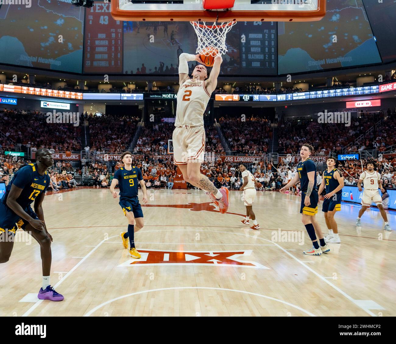 Texas, USA. 10th Feb, 2024. Chendall Weaver #2 of the Texas Longhorns ...