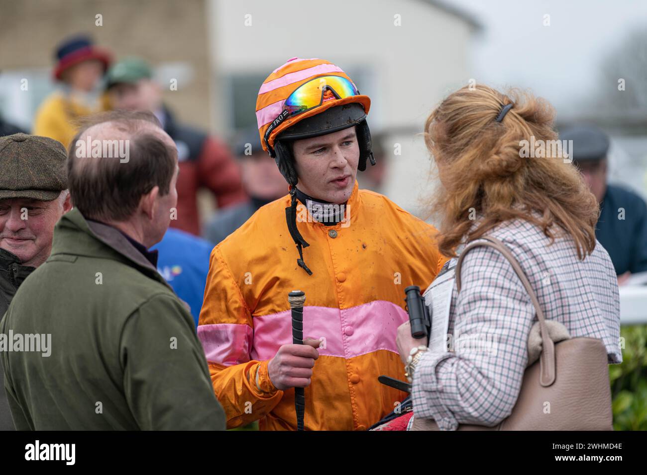 Third race at Wincanton March 2nd 2022 - Novices' Hurdle Stock Photo ...