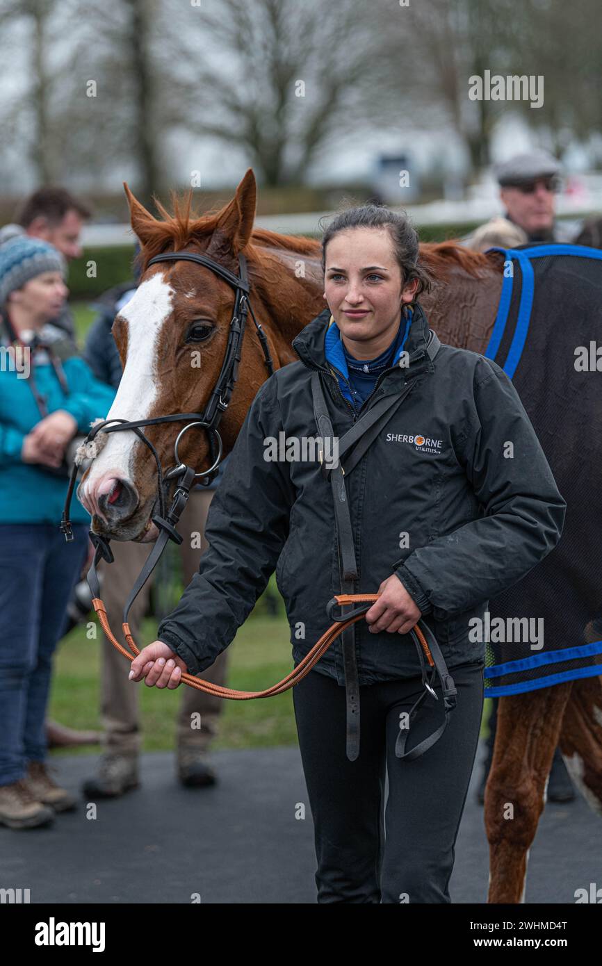 Third race at Wincanton March 2nd 2022 - Novices' Hurdle Stock Photo ...