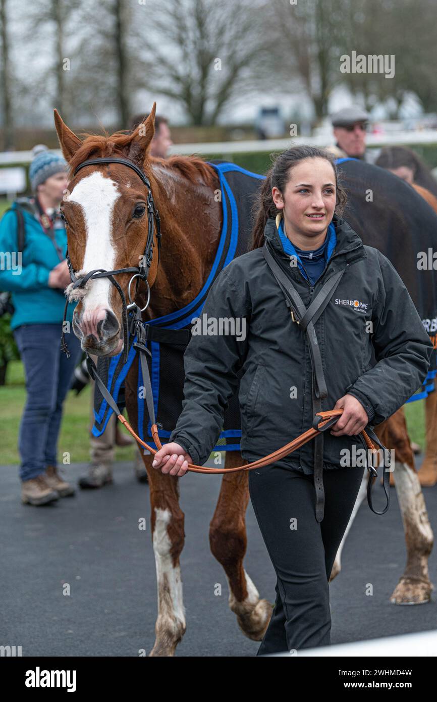Third race at Wincanton March 2nd 2022 - Novices' Hurdle Stock Photo ...