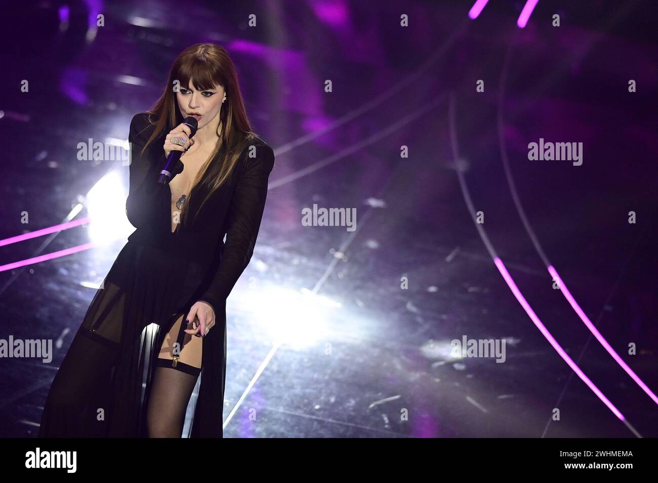 Sanremo, Italy. 10th Feb, 2024. Annalisa performs at 74th edition of ...