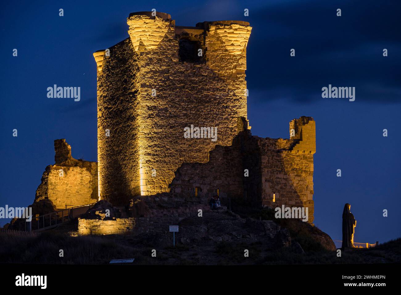 Castillo de Quel Stock Photo - Alamy