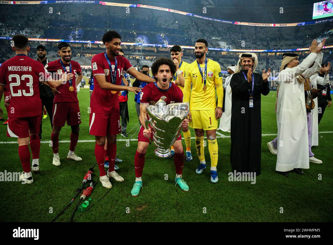 Doha, Qatar, 10 Feb 2024, AFC Asian Cup Qatar 2023 Final: Qatar 3-1 ...
