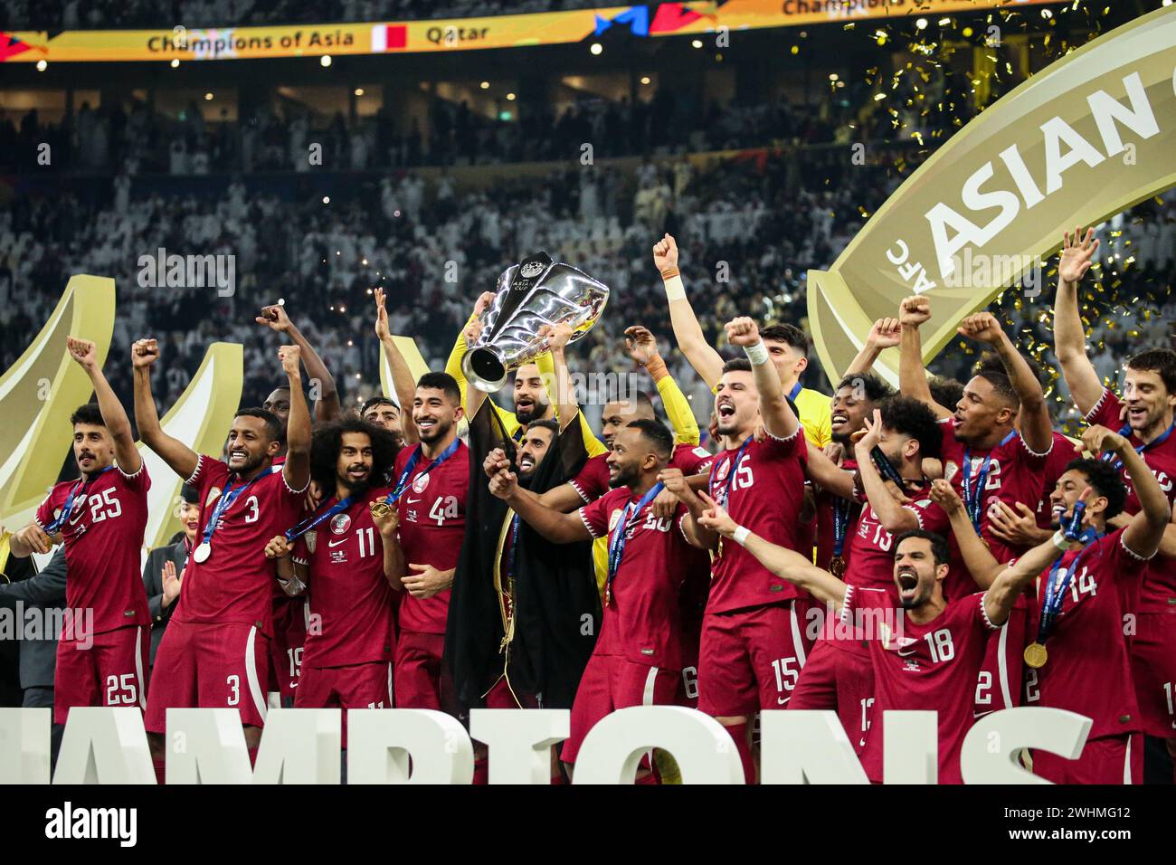 Doha, Qatar, 10 Feb 2024, AFC Asian Cup Qatar 2023 Final: Qatar 3-1 ...