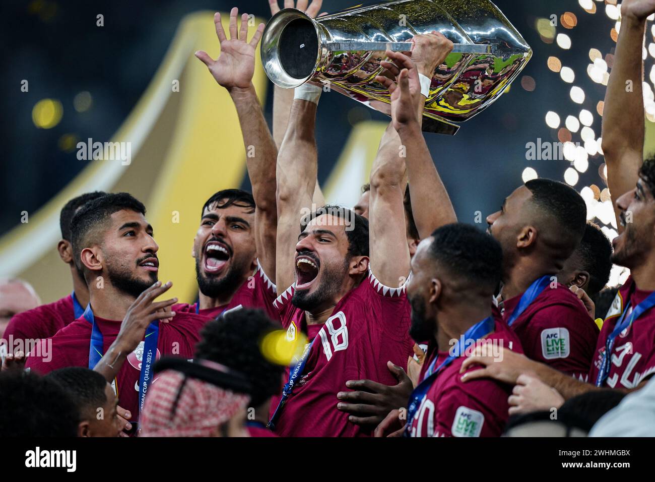 Doha, Qatar, 10 Feb 2024, AFC Asian Cup Qatar 2023 Final: Qatar 3-1 ...