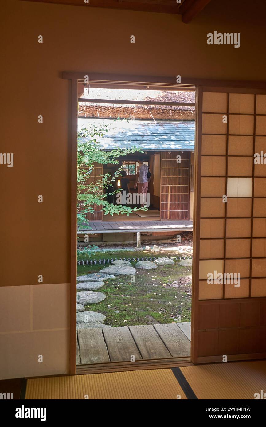 The old tea house at the Ofukemaru gardens of Nagoya castle. Nagoya ...
