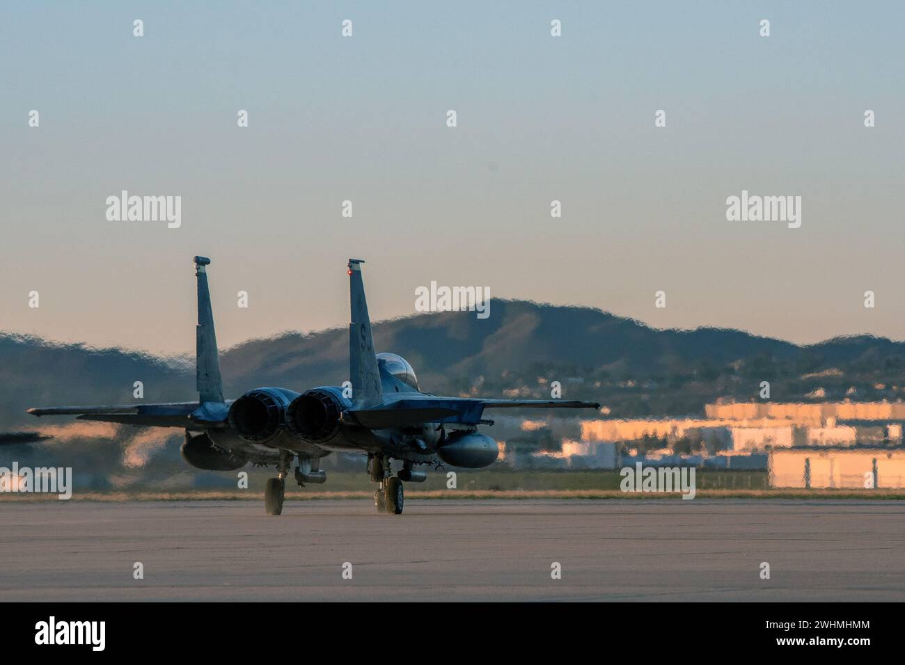 A U.S. Air Force F-15E Strike Eagle, assigned to the 4th Fighter Wing ...