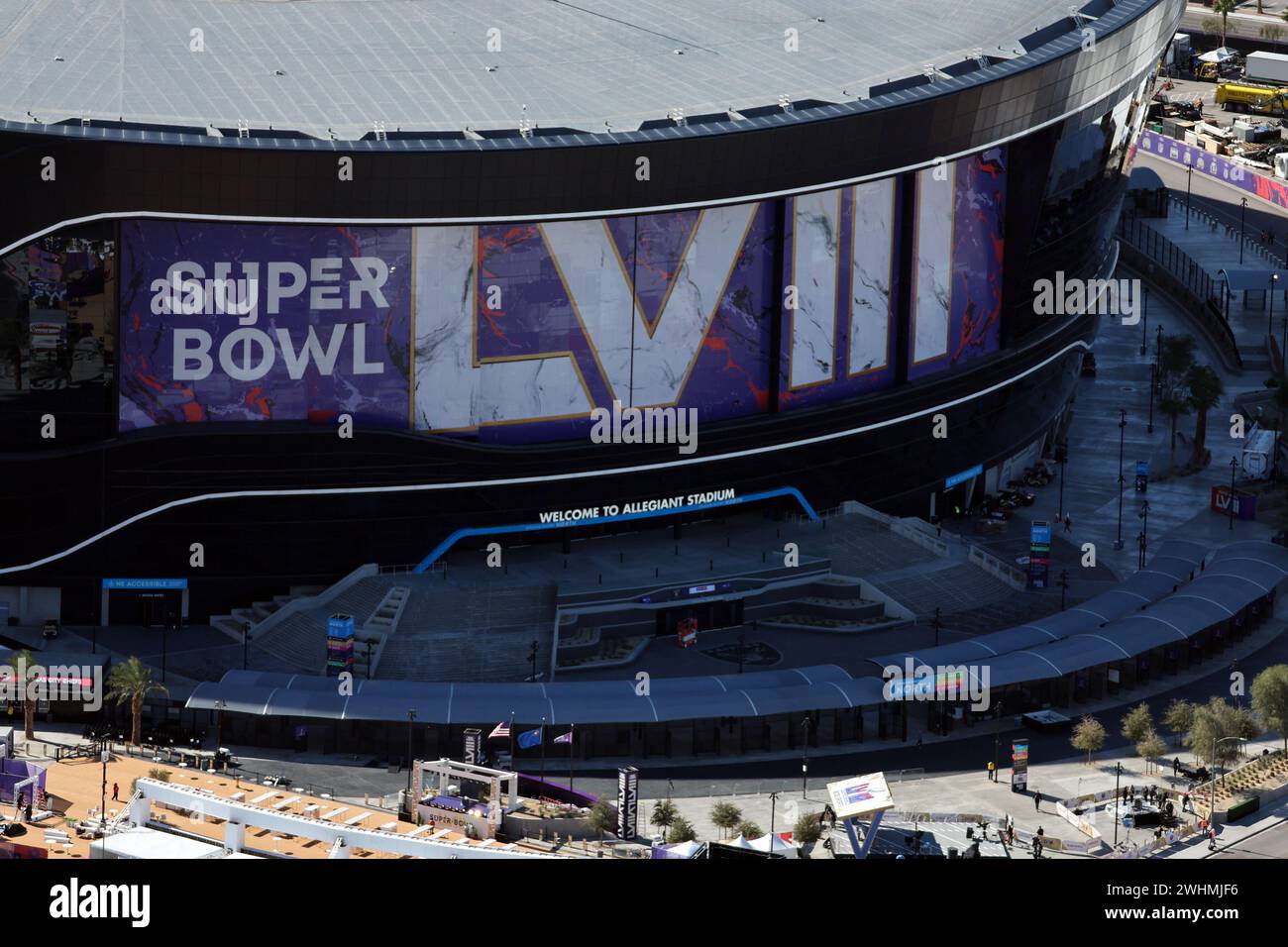 Allegiant stadium aerial hi-res stock photography and images - Alamy