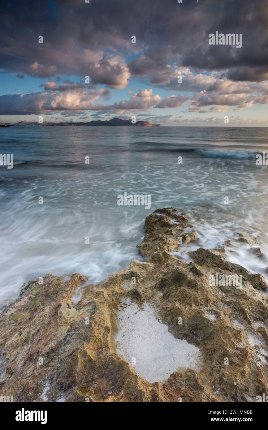 Playa de Es DolÃ§ y punta Llarga de Son Real Stock Photo - Alamy