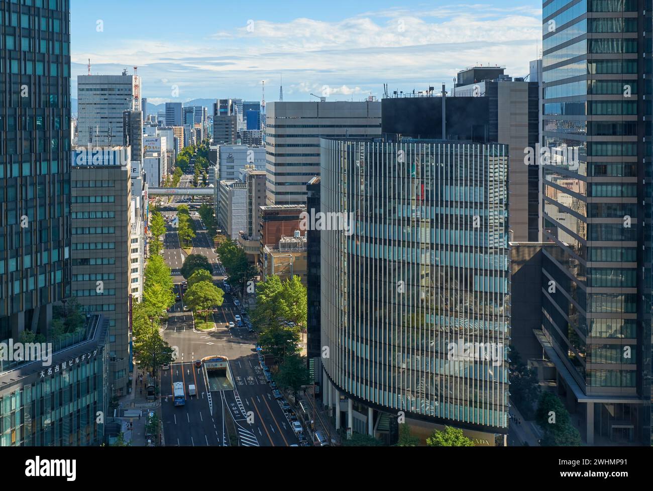 The area around Nagoya station called Meieki. Nagoya. Japan Stock Photo ...