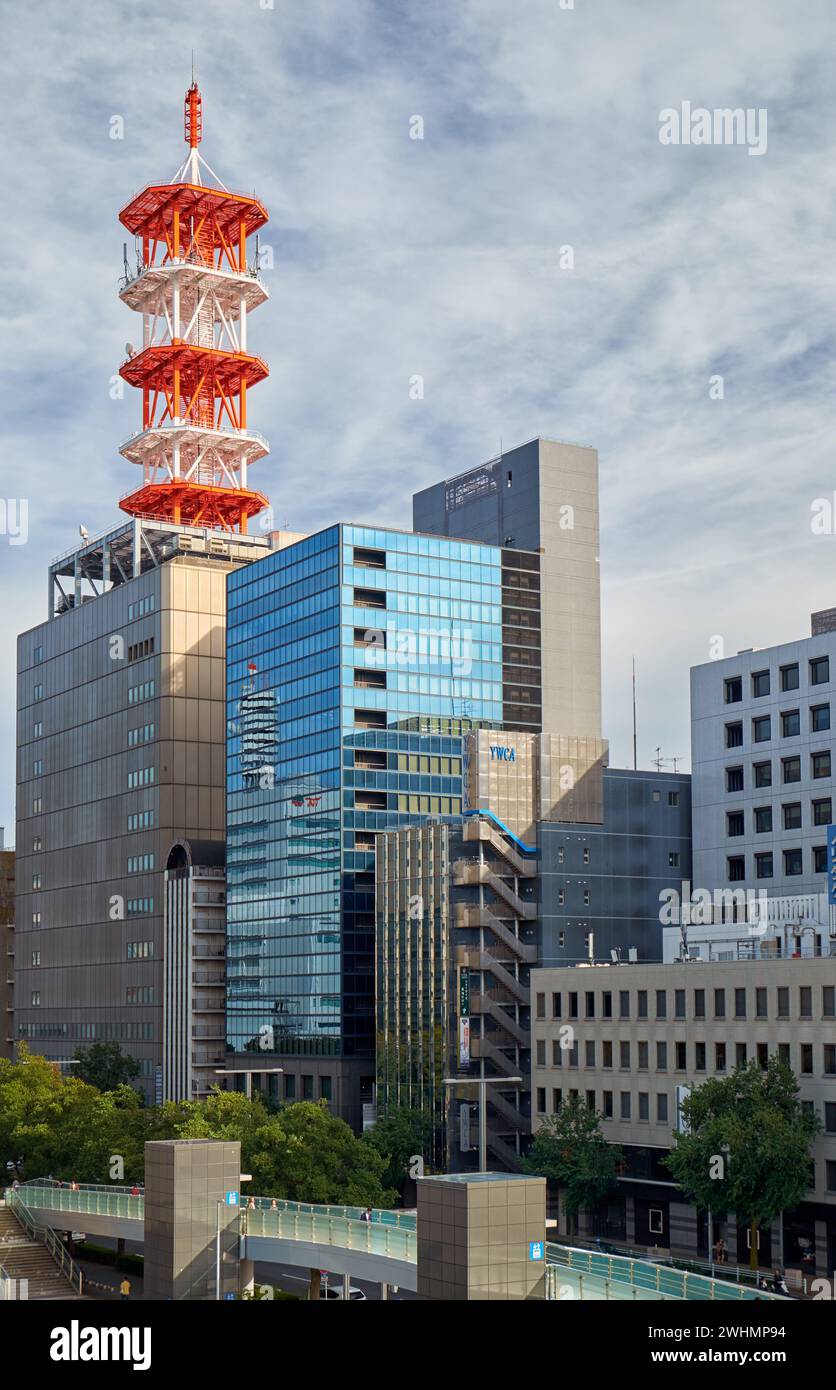 The buildings of Sakae commercial district of Nagoya. Japan Stock Photo ...