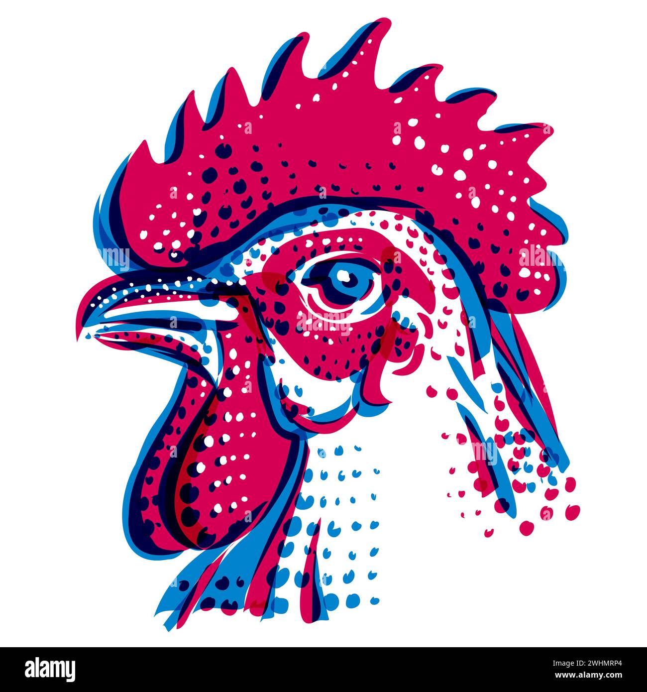 Cockerel stencil hi-res stock photography and images - Alamy
