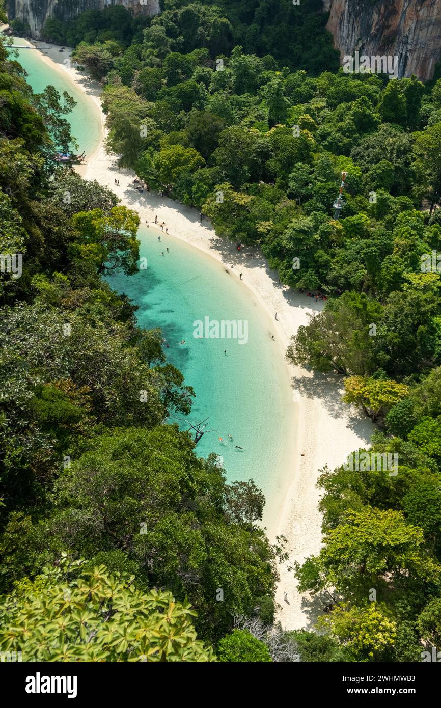 Beautiful viewpoint in Koh Hong island at Krabi , Thailand Stock Photo ...