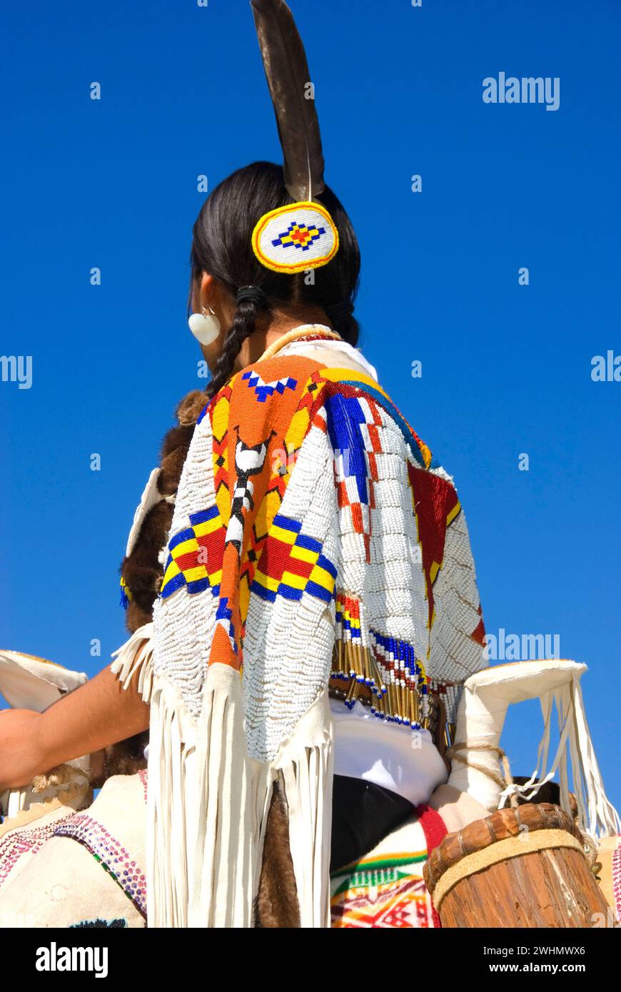 Woman in regalia, Pi-Ume-Sha Treaty Days Parade, Warm Springs Indian ...