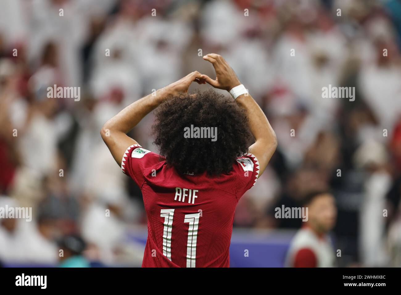 Doha, Qatar. 10th Feb, 2024. Akram Afif (QAT) Football/Soccer : Afif ...