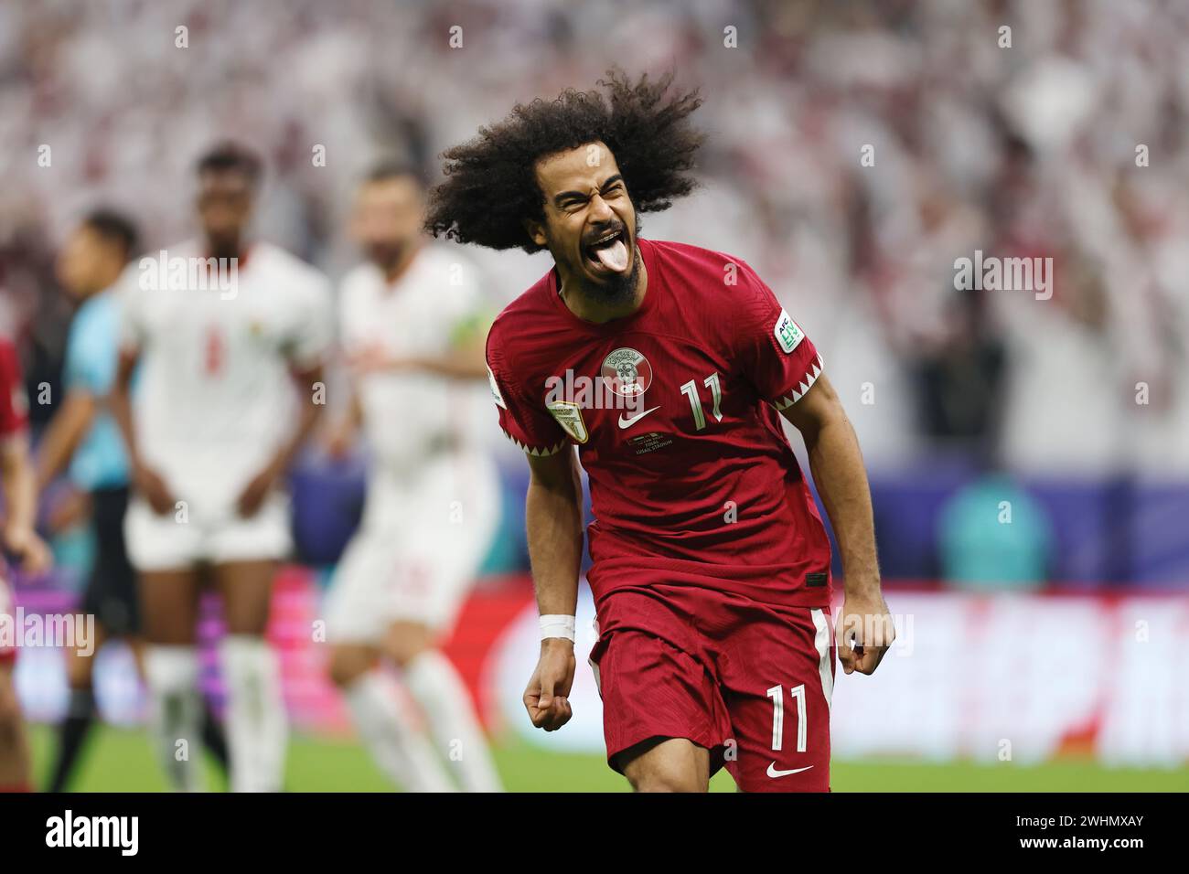 Doha, Qatar. 10th Feb, 2024. Akram Afif (QAT) Football/Soccer : Afif ...