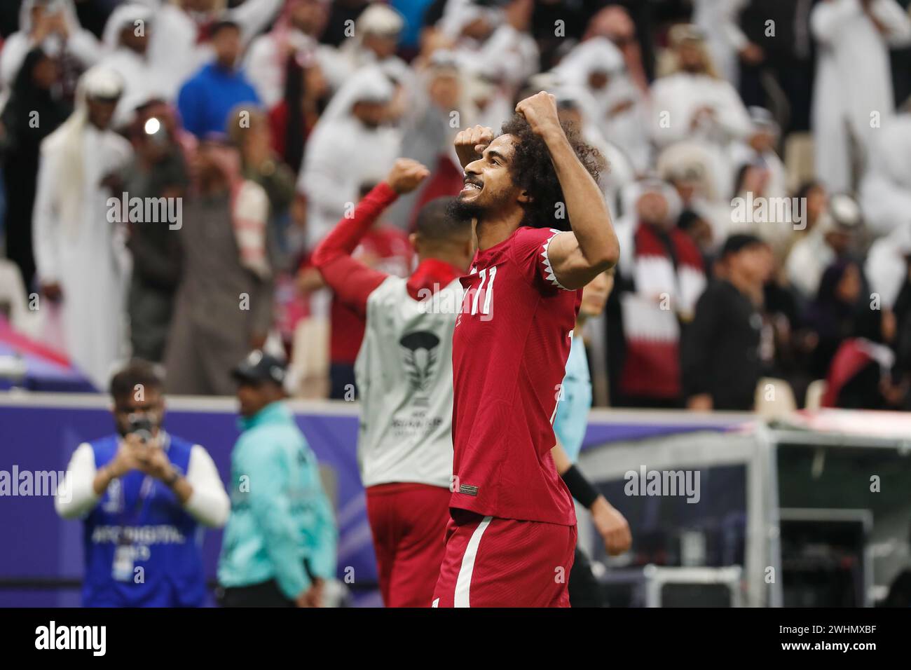 Doha, Qatar. 10th Feb, 2024. Akram Afif (QAT) Football/Soccer : Afif ...