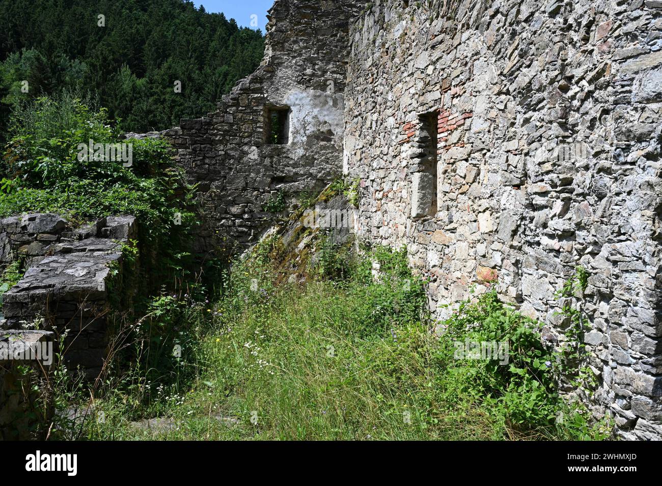Church castle ruin Gossam, Austria Stock Photo - Alamy