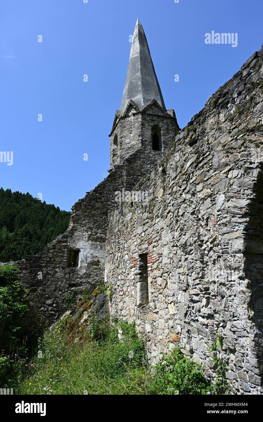 Church castle ruin Gossam, Austria Stock Photo - Alamy