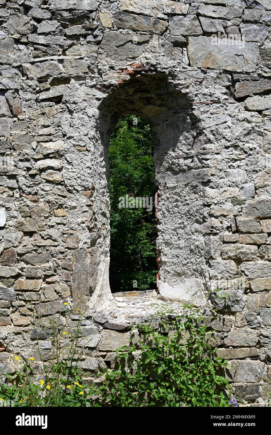 Church castle ruin Gossam, Austria Stock Photo - Alamy