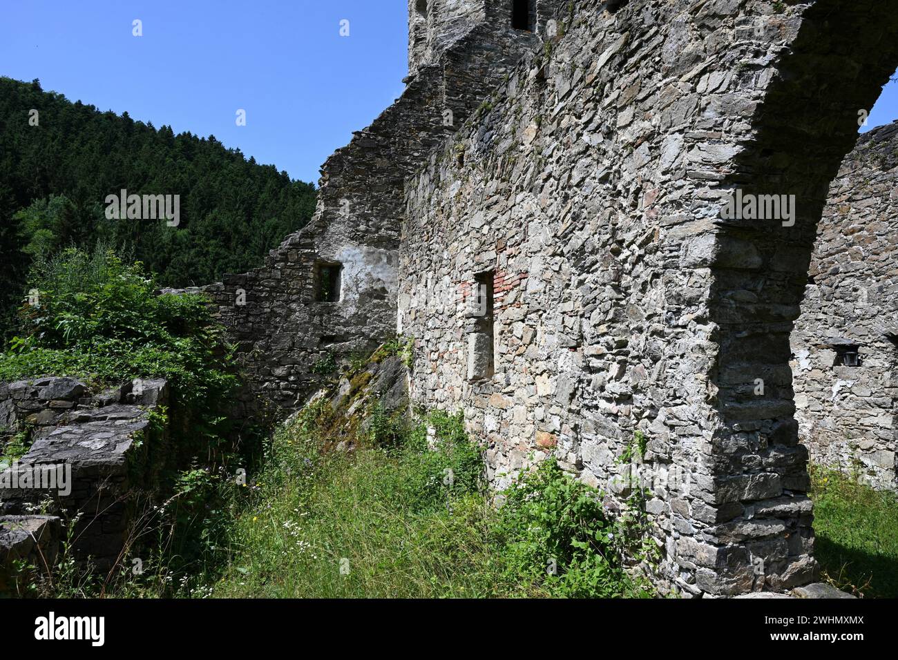 Church castle ruin Gossam, Austria Stock Photo - Alamy