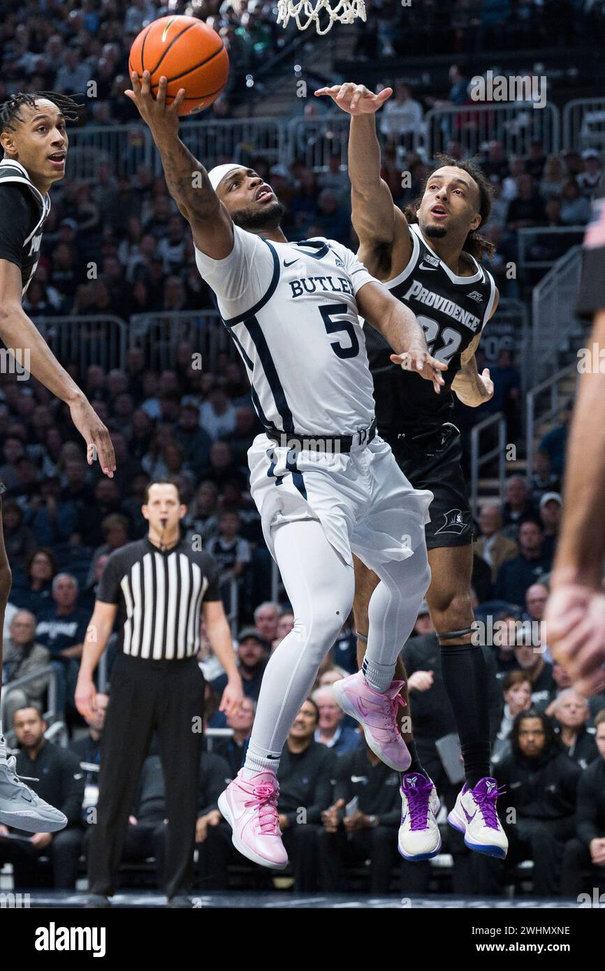 INDIANAPOLIS, IN - FEBRUARY 10: Butler Bulldogs guard Posh Alexander (5 ...