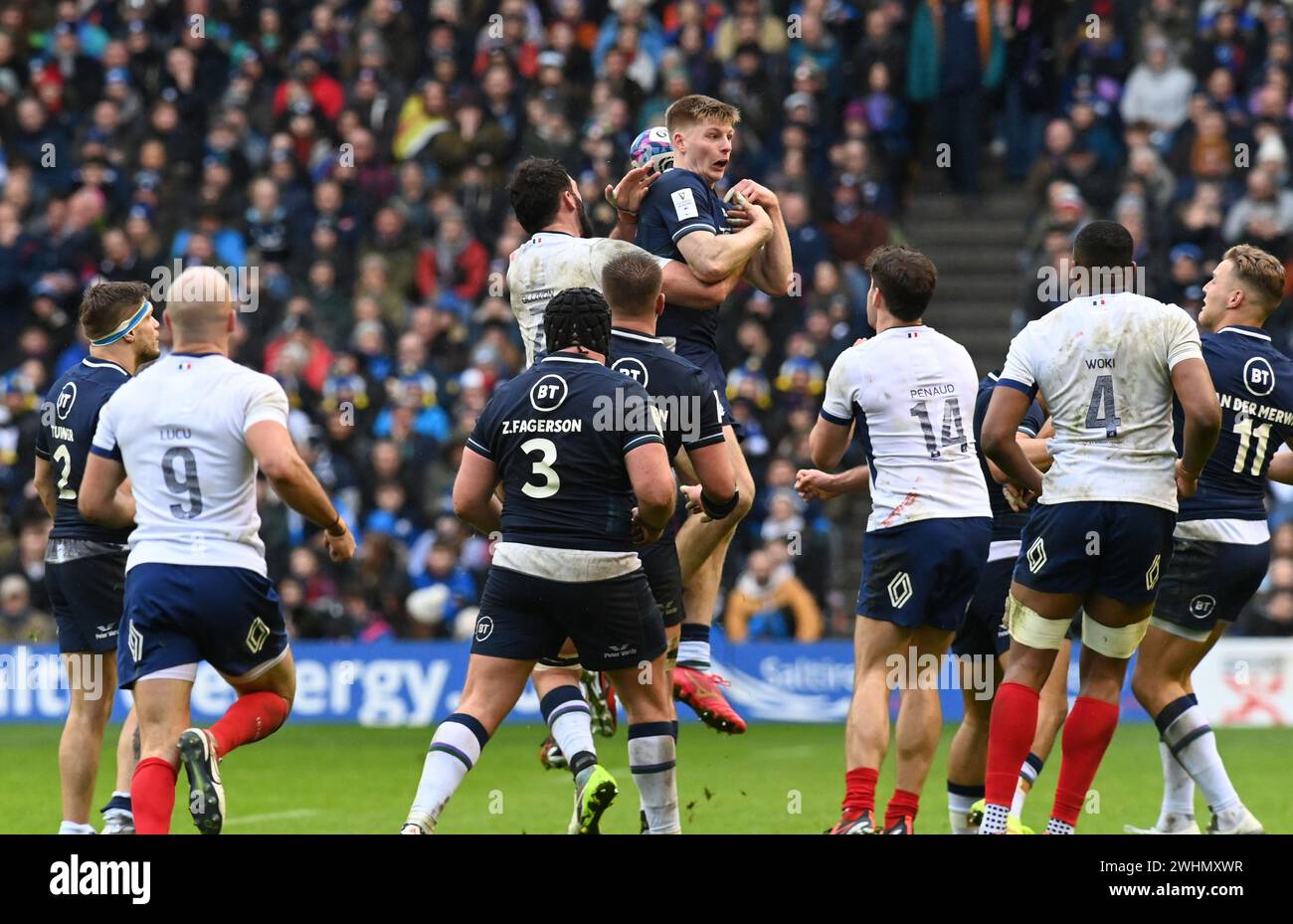 Scottish Gas Murrayfield Stadium. Edinburgh.Scotland.UK. 10th Feb 24 ...