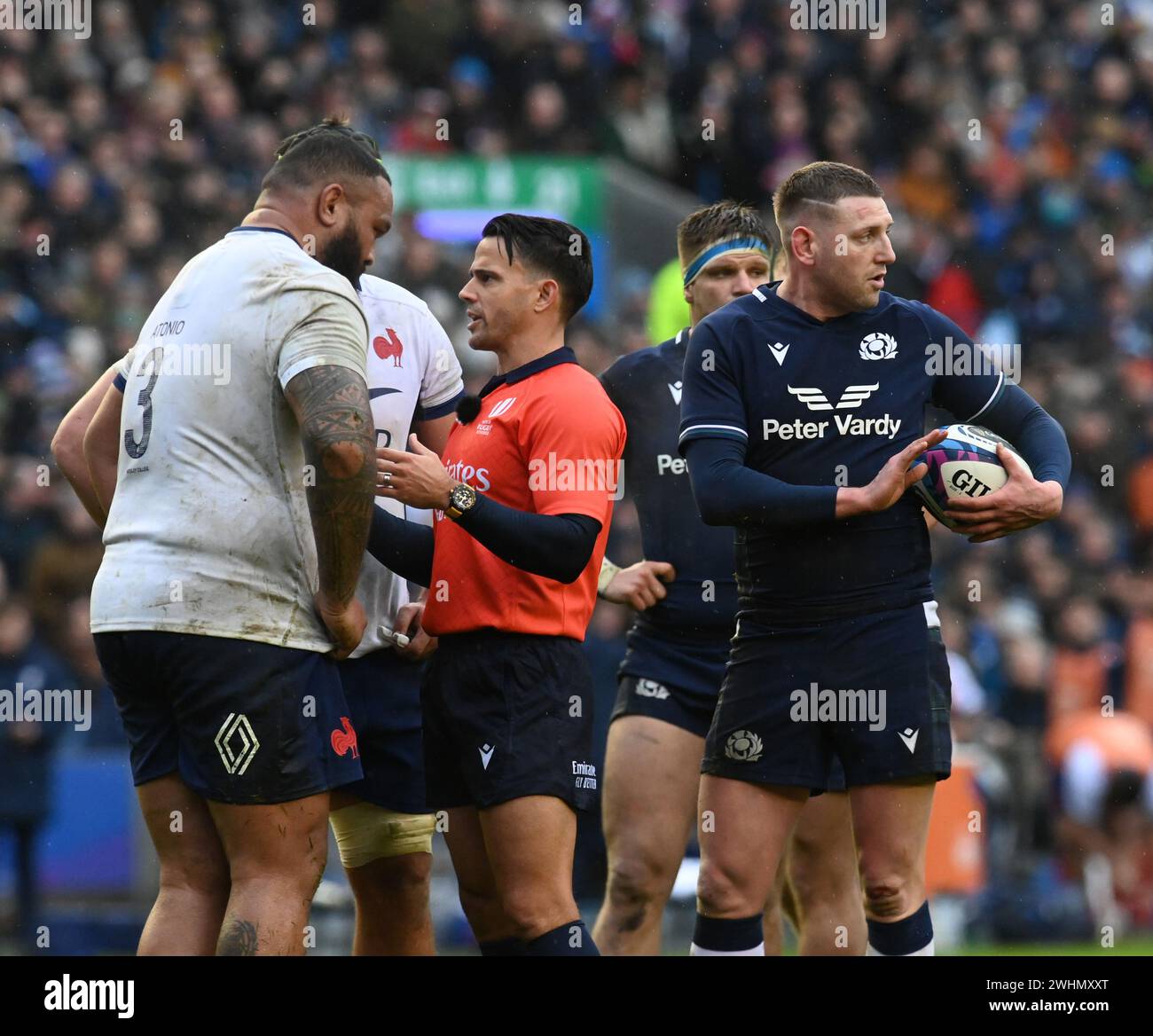 Finn russell of scotland waits his turn hi-res stock photography and ...