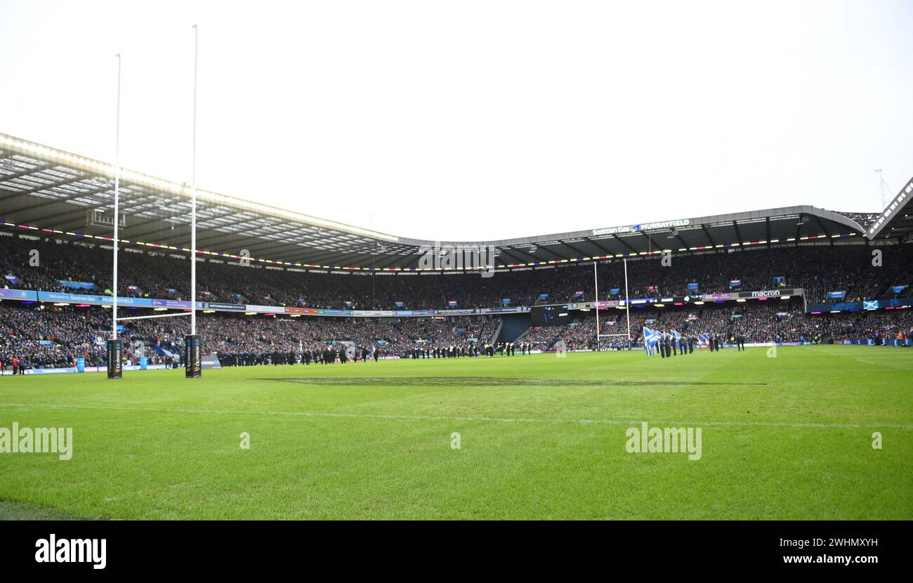 Scottish Gas Murrayfield Stadium. Edinburgh.Scotland.UK. 10th Feb 24 ...