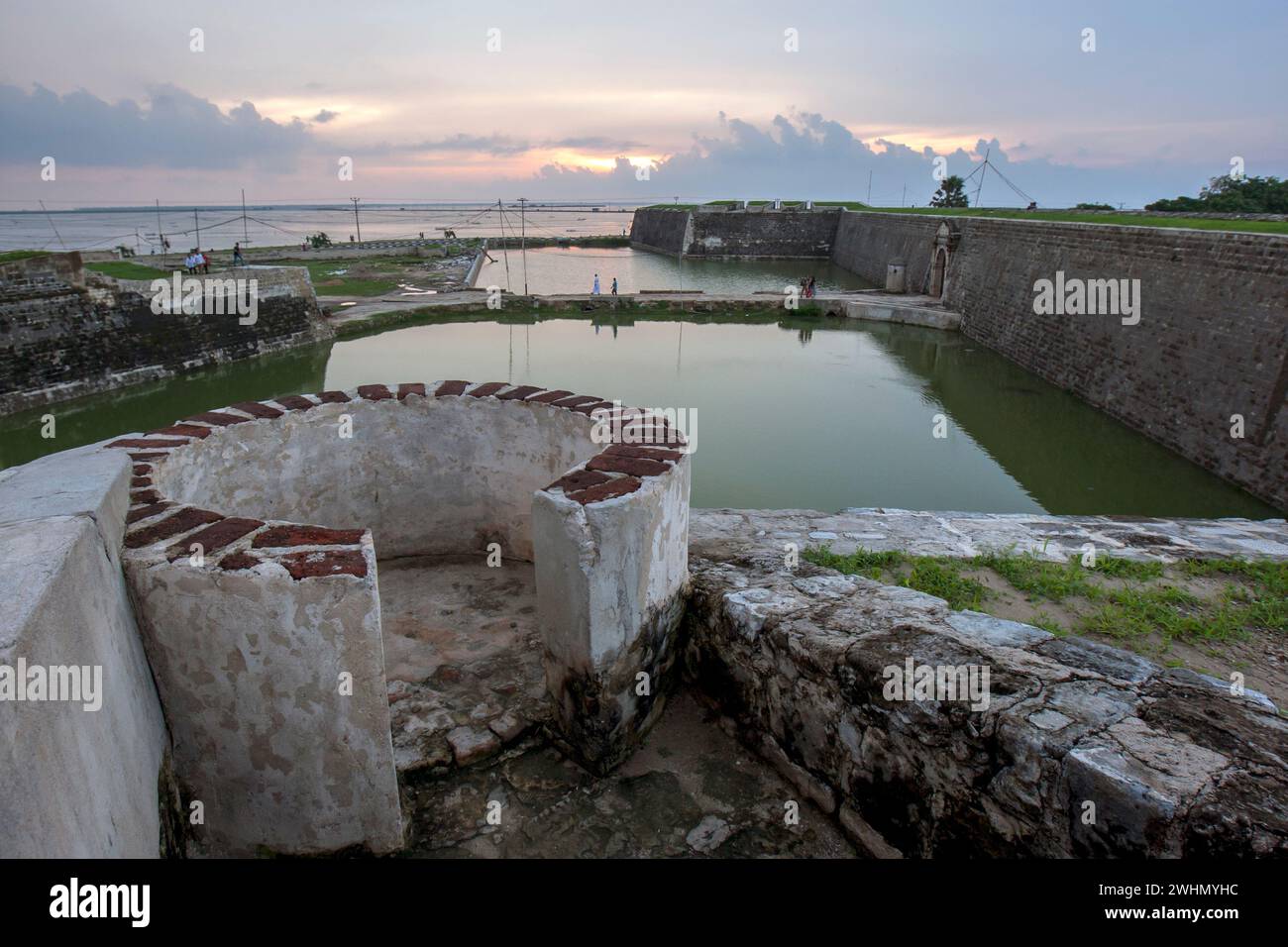 JAFFNA, SRI LANKA - NOVEMBER 11; 2015 : A section of the Old Dutch Fort ...