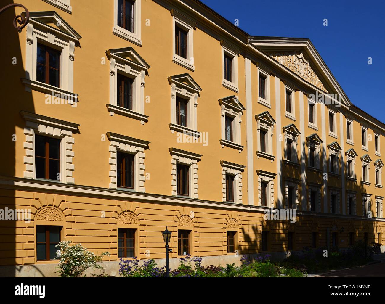 Historical Castle in the Old Town of Regensburg, Bavaria Stock Photo ...