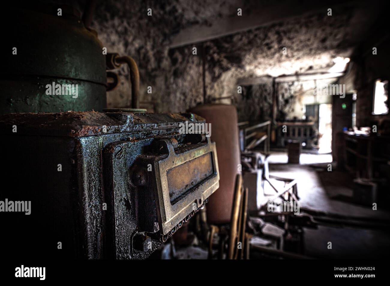 old machinery in Chacorche ravine (Tenerife island Stock Photo - Alamy