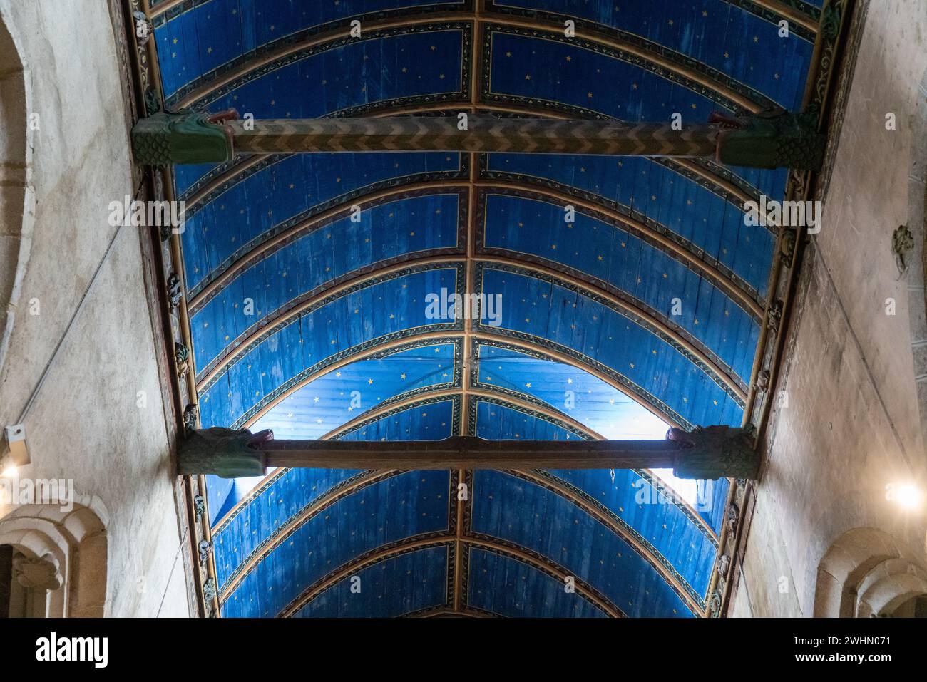 Church of St. Melanie in Morlaix, Brittany Stock Photo - Alamy