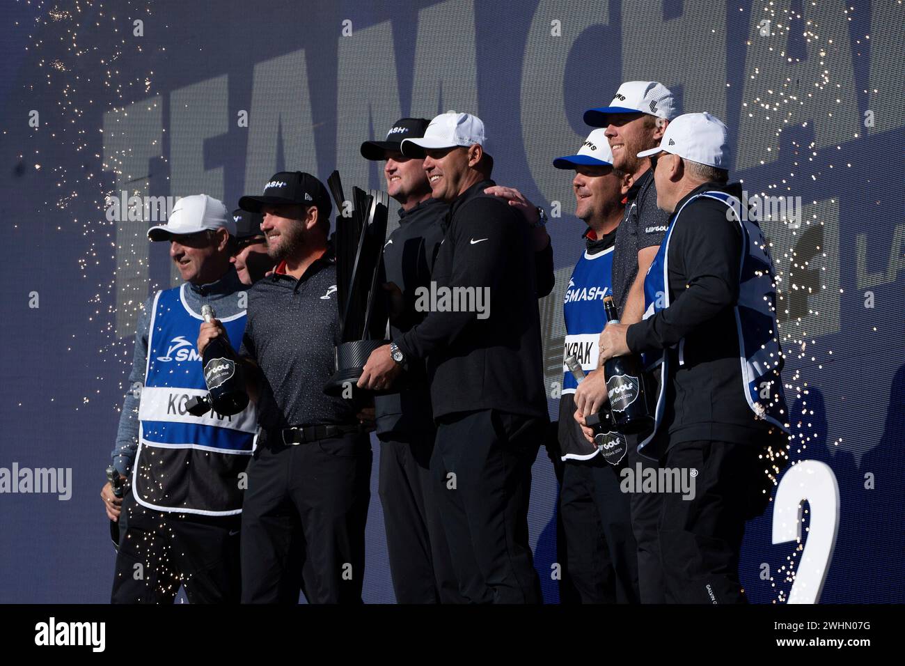 First Place team champions Captain Brooks Koepka of Smash GC, Jason ...
