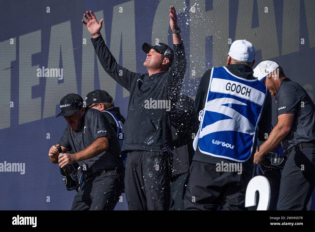 First Place team champions Captain Brooks Koepka of Smash GC, Jason ...