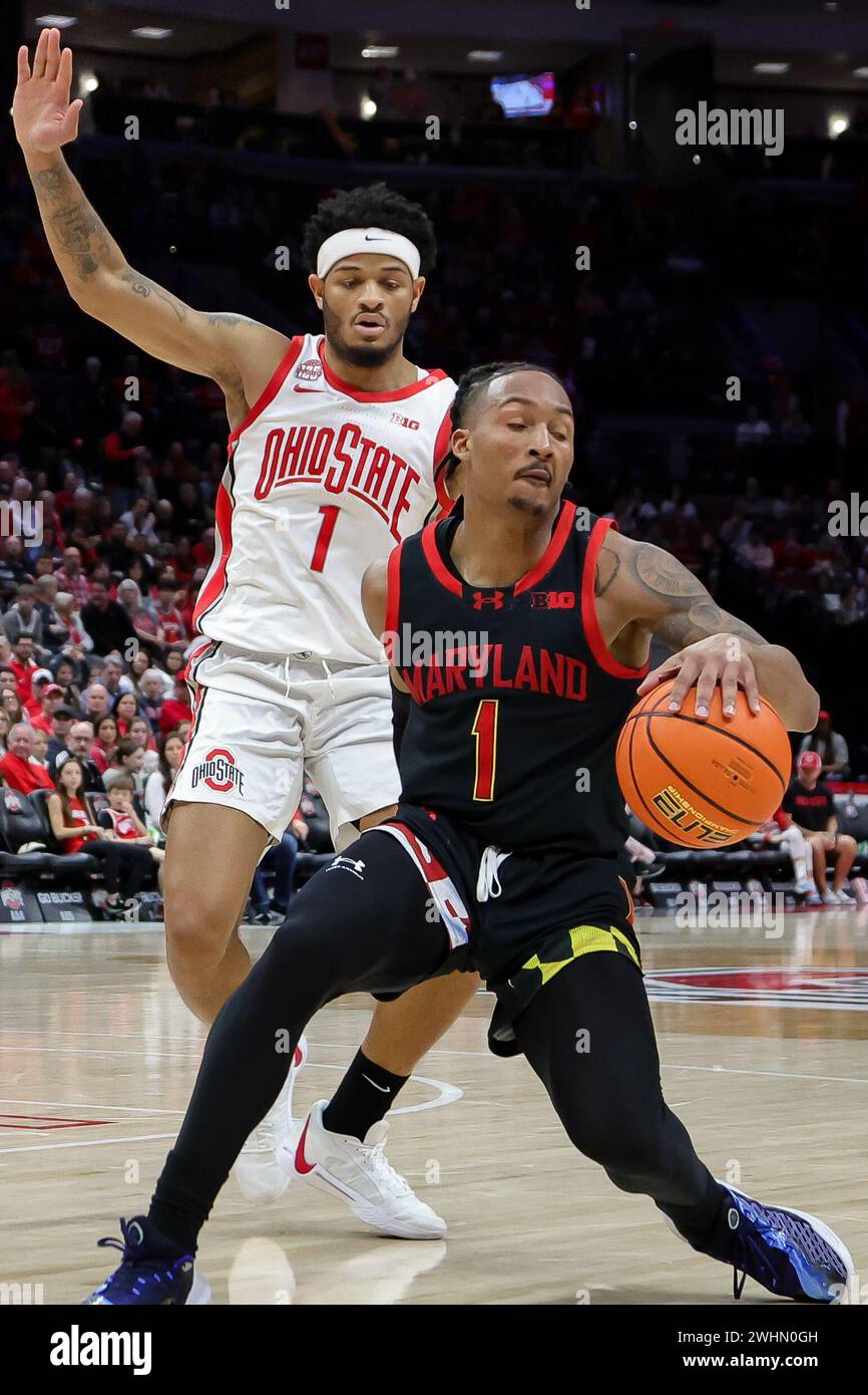 Columbus, Ohio, USA. 10th Feb, 2024. Ohio State Buckeyes guard Roddy ...