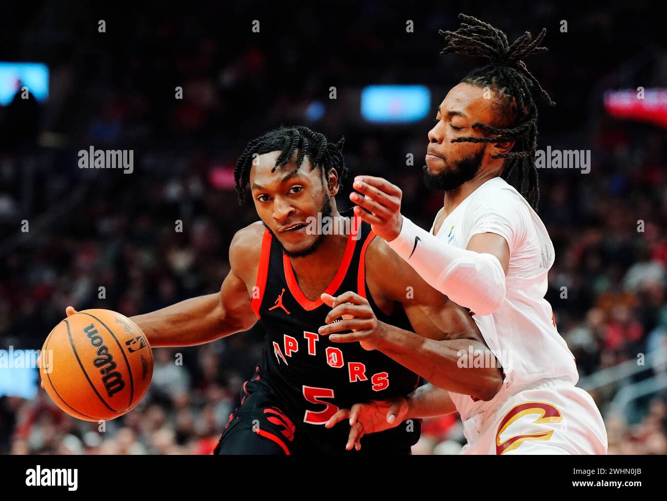 Toronto, Canada. 10th Feb, 2024. Toronto Raptors guard Immanuel ...