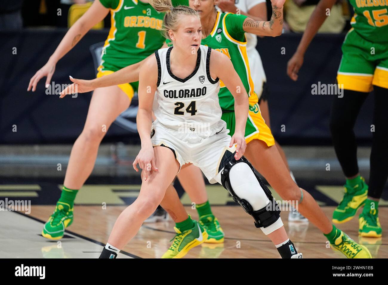 Colorado guard Maddie Nolan (24) in the first half of an NCAA college ...