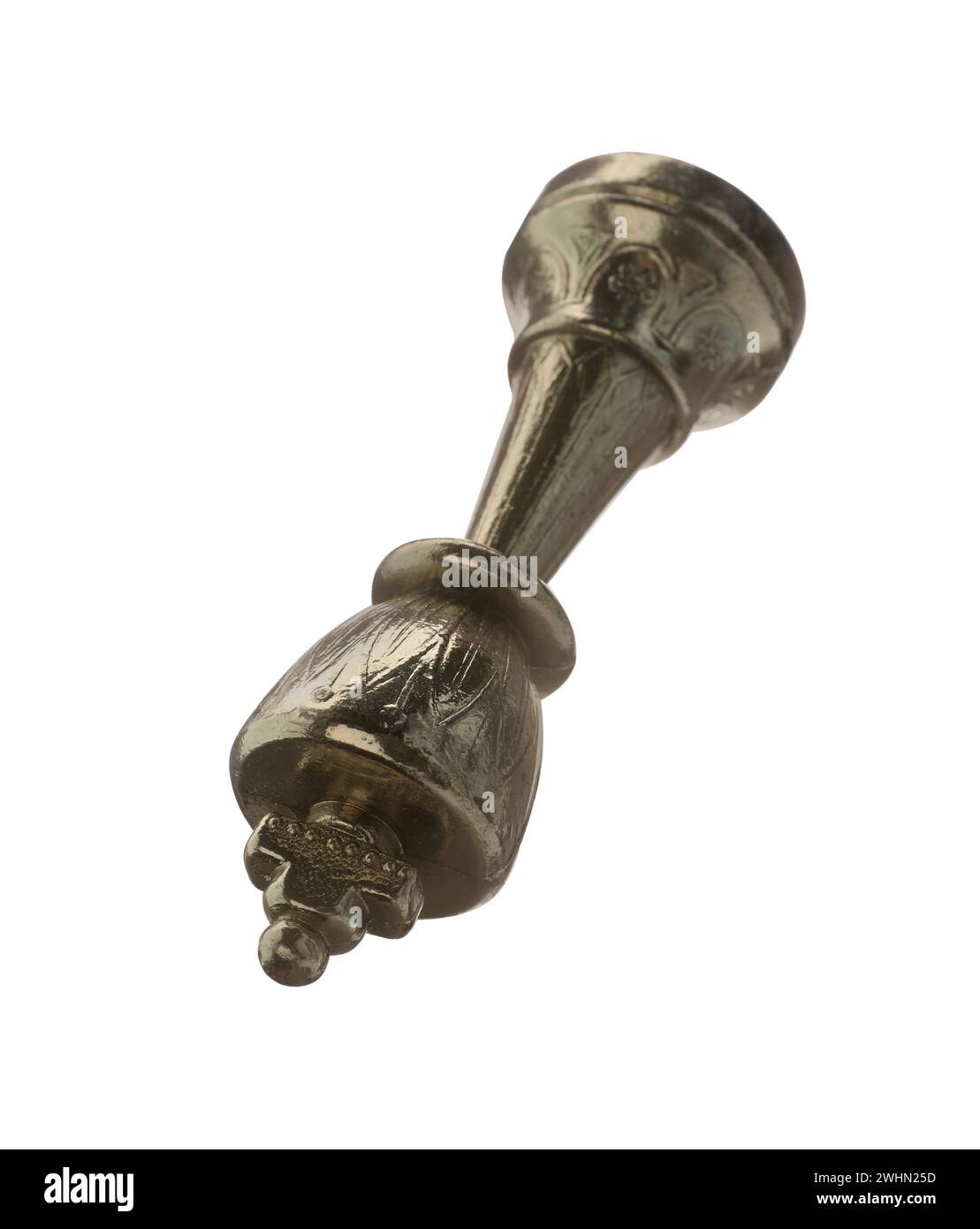 One golden chess king isolated on white Stock Photo - Alamy