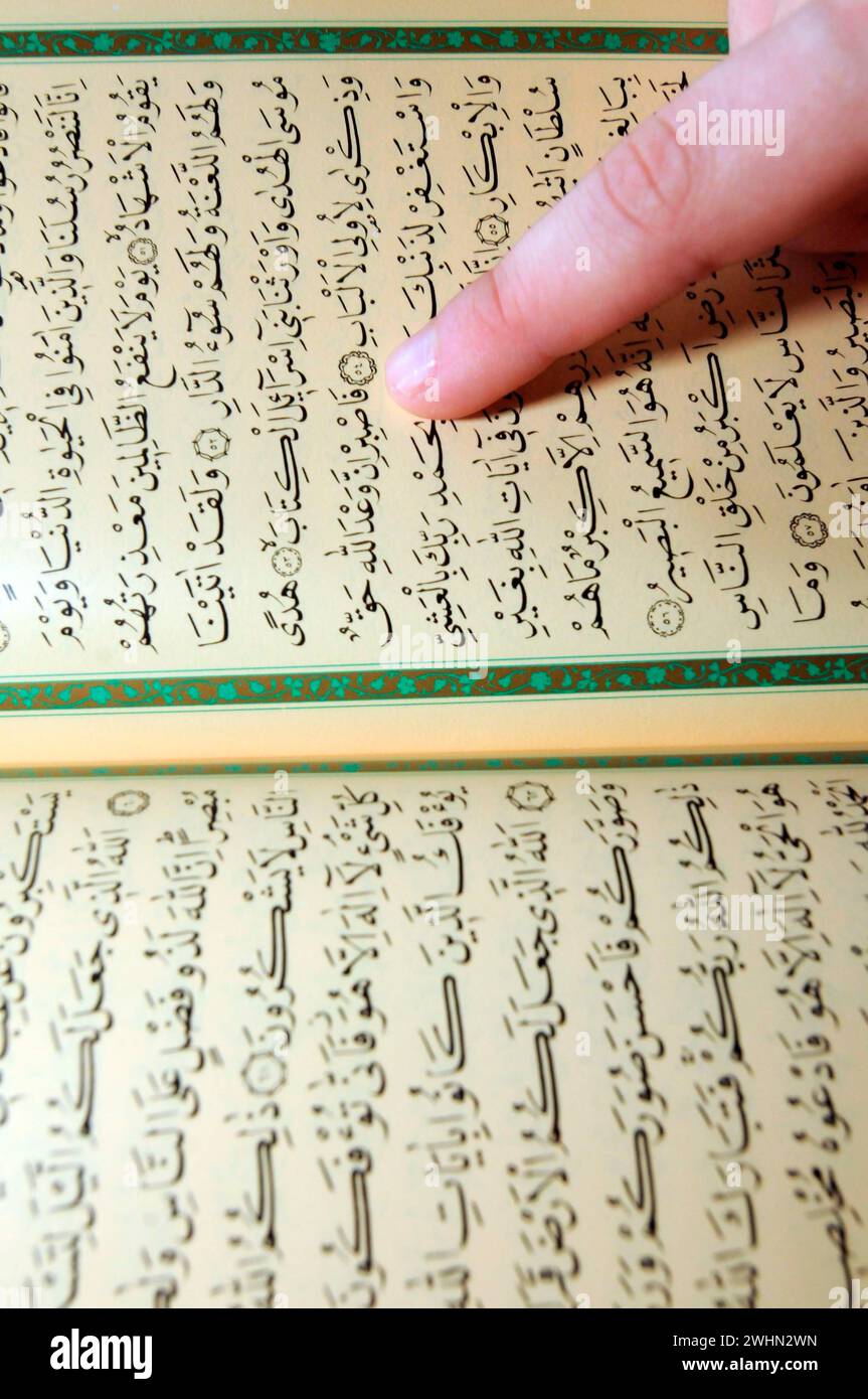 Quran or Koran, religious text of Islam Stock Photo - Alamy