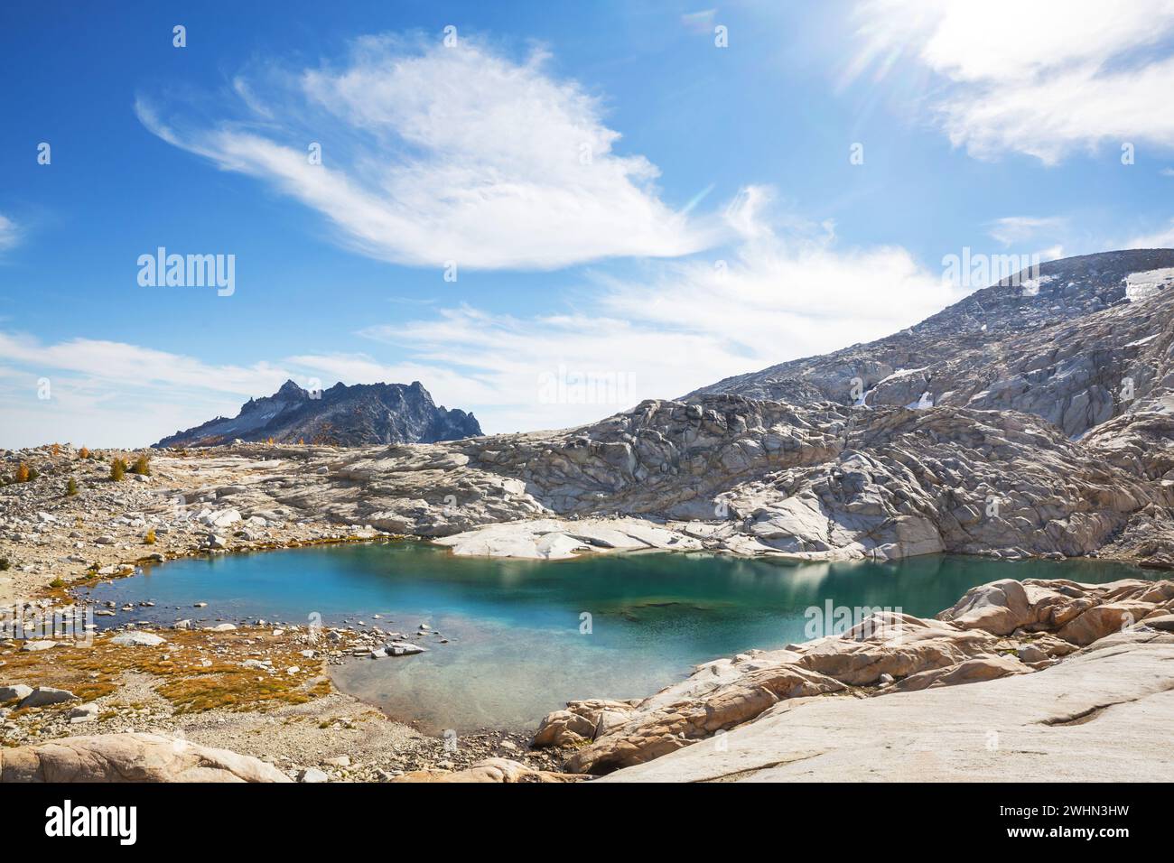 Der Lake Viviane in den Enchantments, Alpine Lakes Wilderness ...