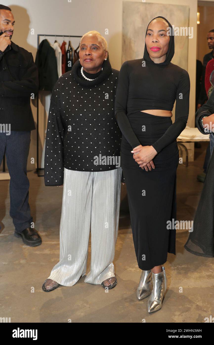 New York, USA, February 08, 2024 - Cynthia Burt and Najla Burt During ...