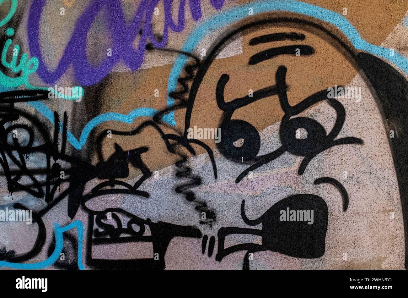 Street graffiti in albuquerque hi-res stock photography and images - Alamy