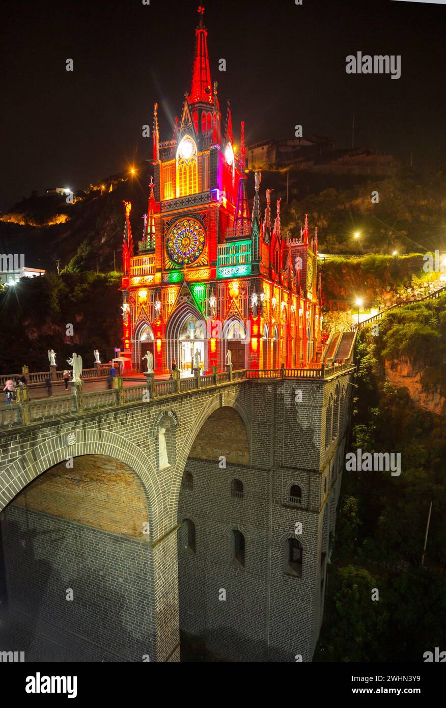 Typical architecture of a small town in Colombia Stock Photo - Alamy