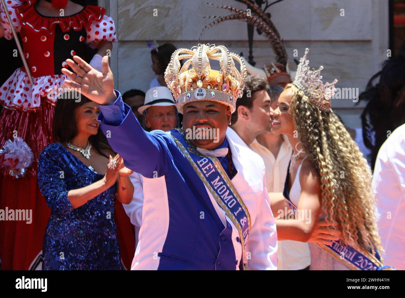 Rio De Janeiro, Brazil. 09th Feb, 2024. Caio César, King Momo, and ...