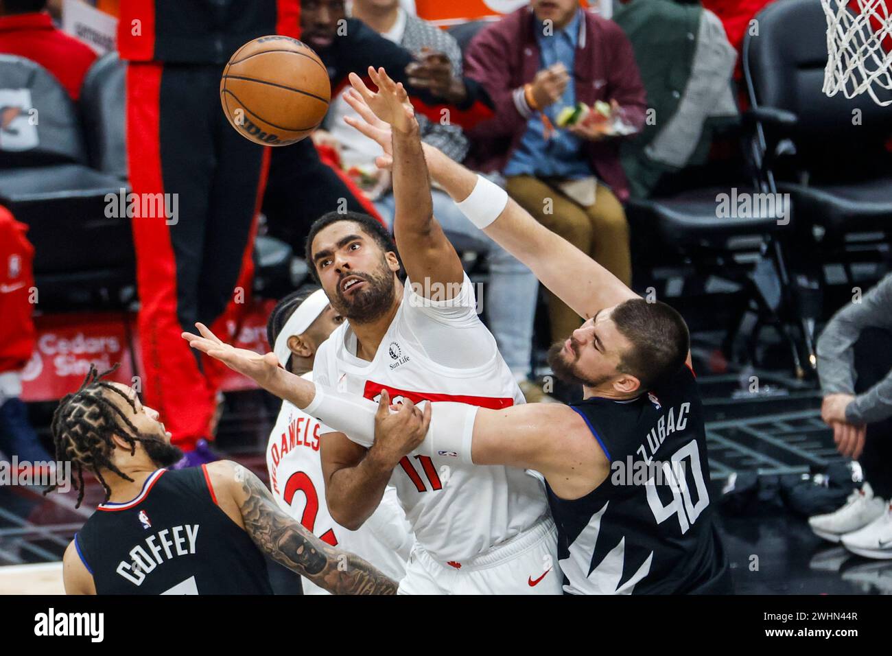 Los Angeles, United States. 10th Jan, 2024. Toronto Raptors' Jontay ...