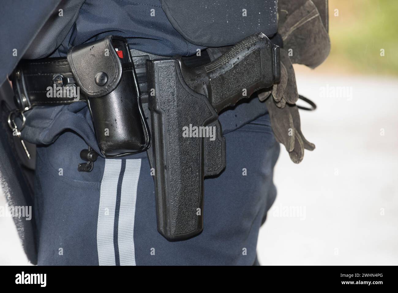 Police service weapon hi-res stock photography and images - Alamy
